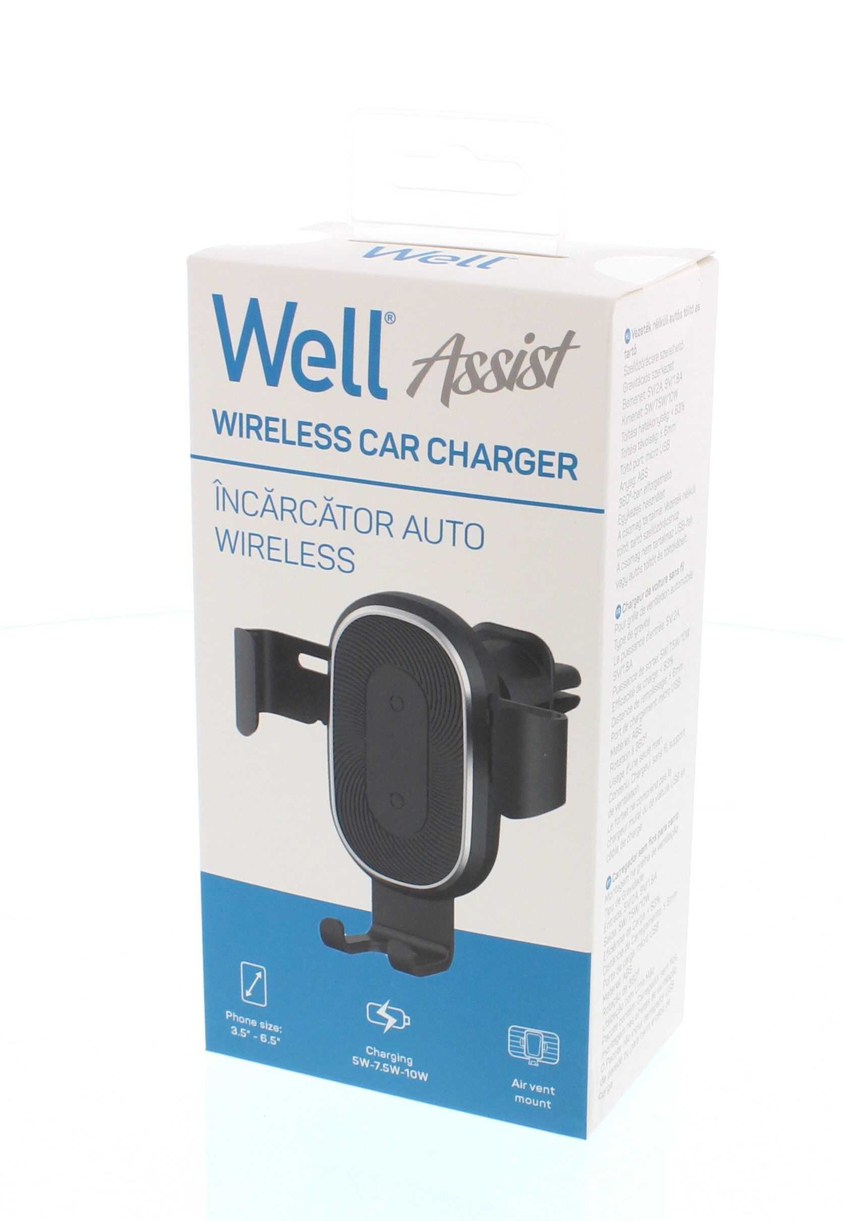 Suport Auto Telefon cu Incarcare Wireless 10w pentru Ventilatie Well ...