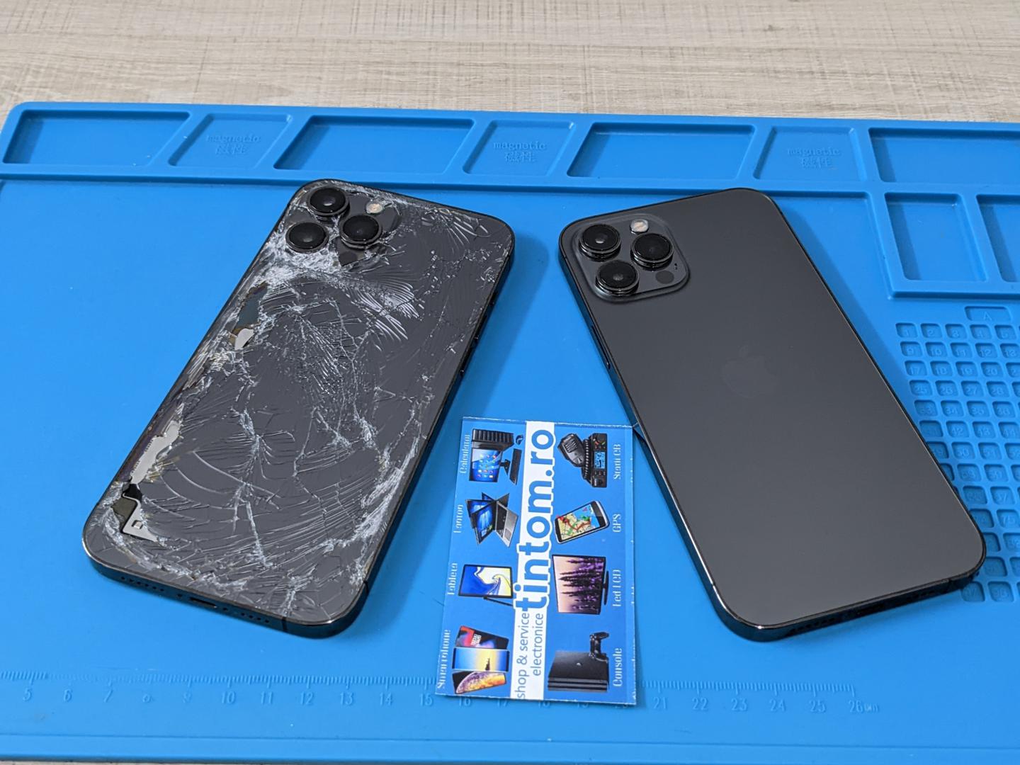 Recarosare iPhone 12 12Pro 12 Pro Max Inlocuire Carcasa Capac Spate ...