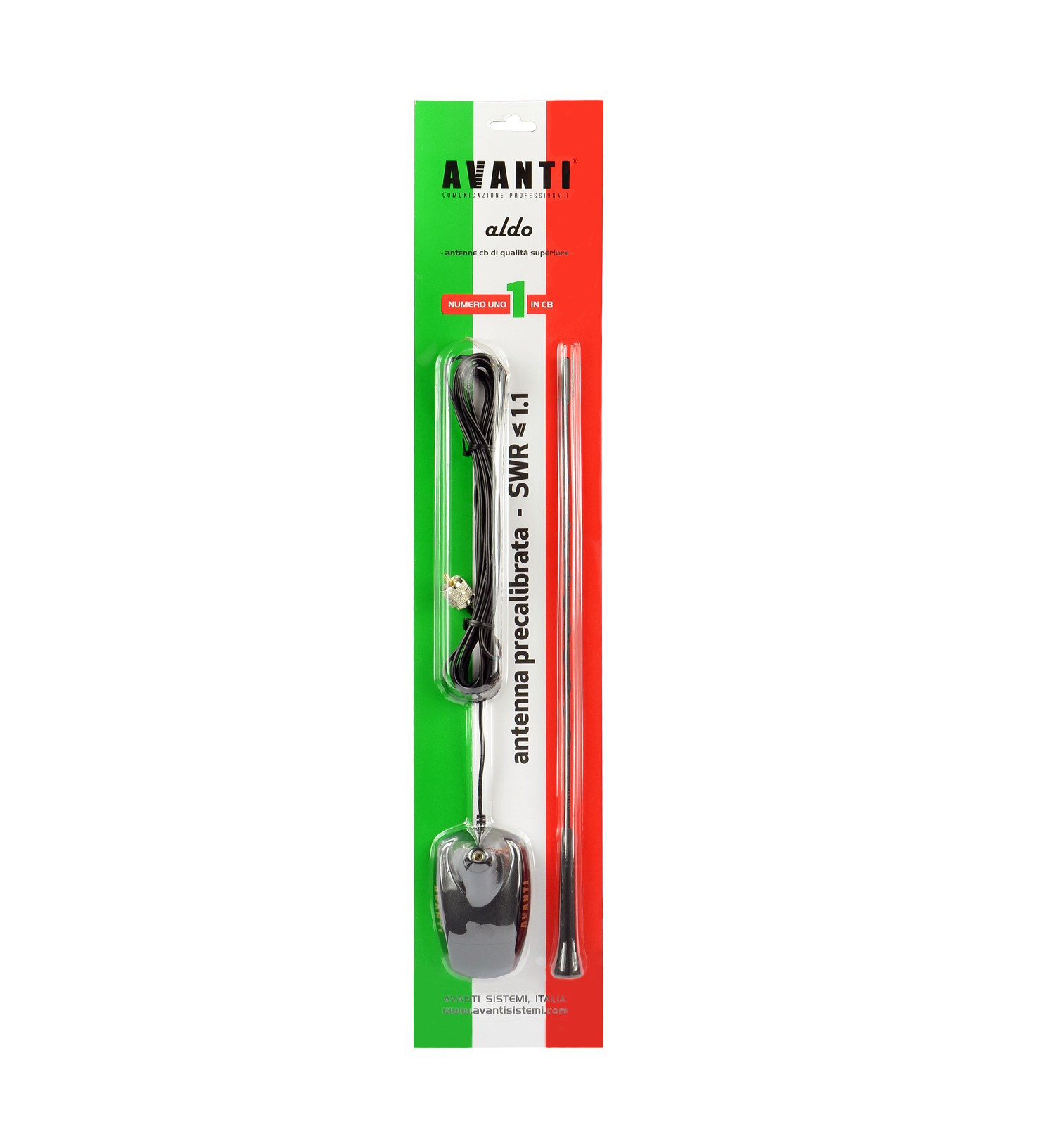 Antena Radio CB AVANTI Aldo Precalibrata 46cm + Magnet Mic - TinTom.ro ...