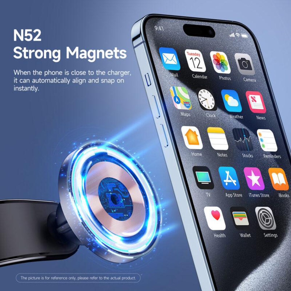 Suport Auto Magsafe 15W cu Incarcare Wireless Magnetic Duzzona V3 ...